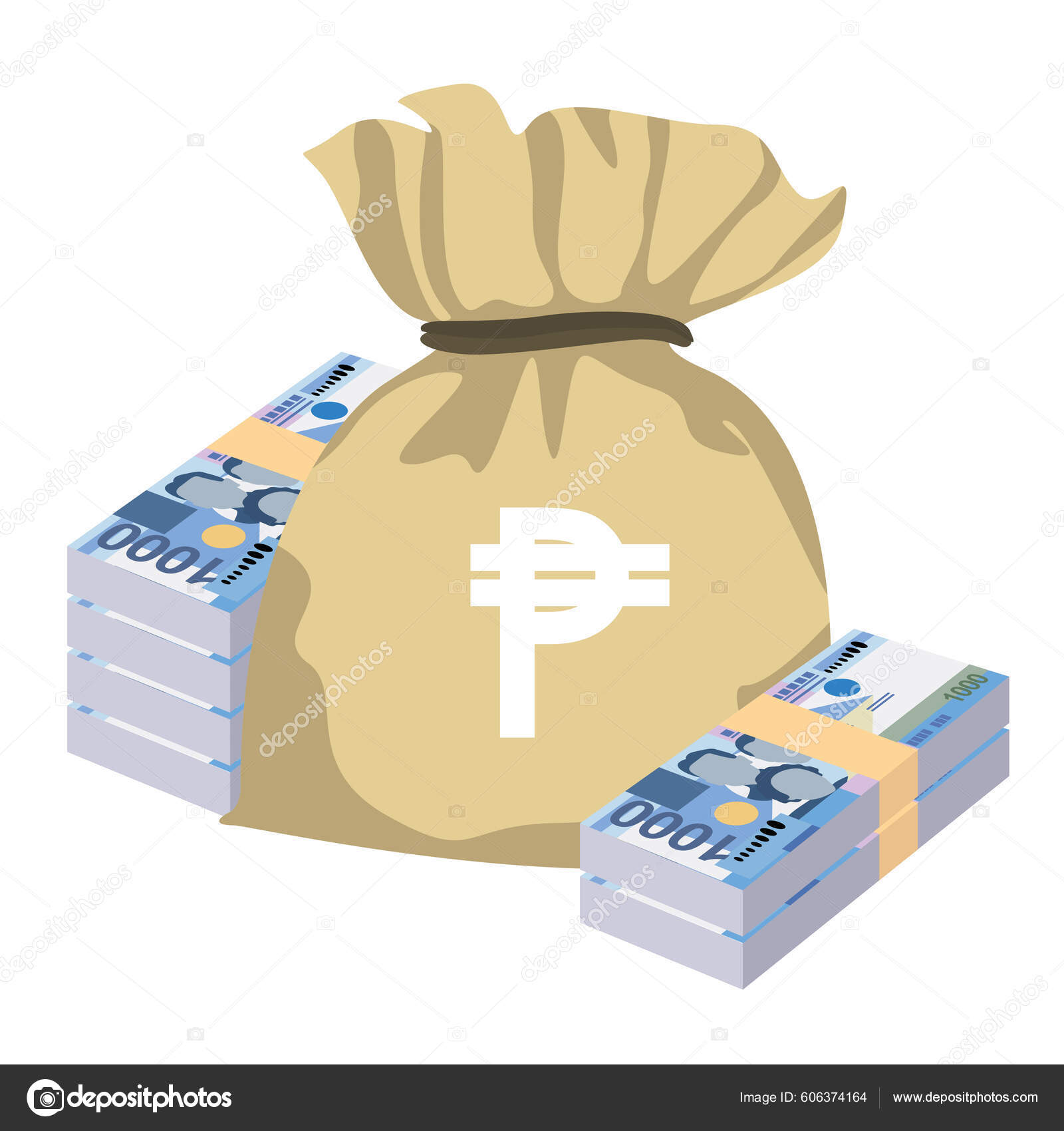 Philippine Peso Vector Illustration Philippines Money Set Bundle ...