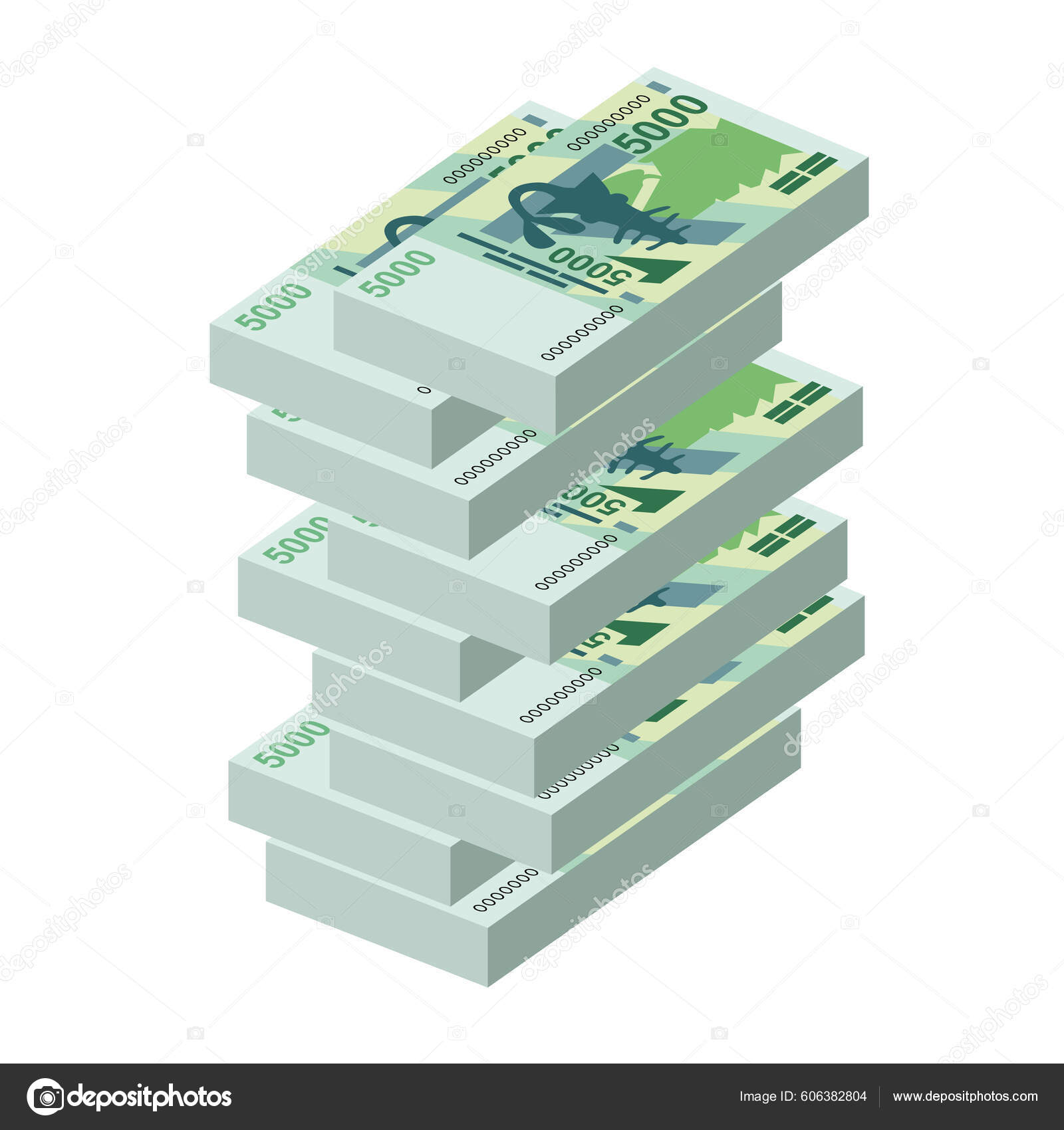 Cfa Franc Bceao Vector Illustration West African Frank Money Set Stock ...