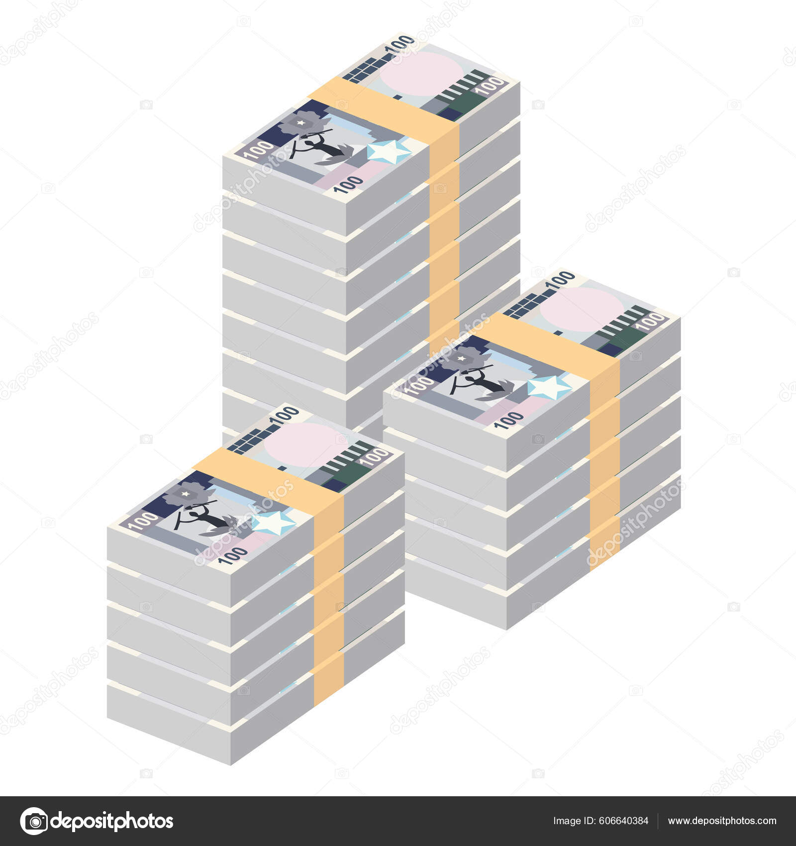 Somali Shilling Vector Illustration Somalia Money Set Bundle Banknotes ...