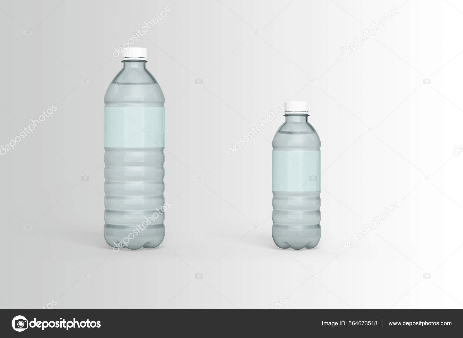 Empty Soda Bottles Without Labels