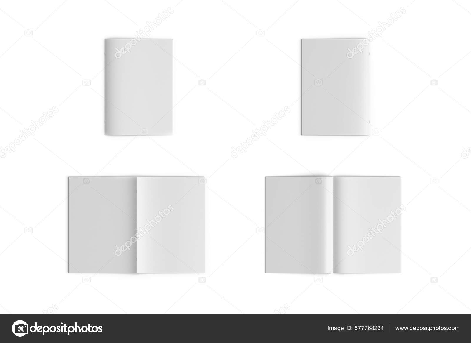 Brochure Blank White Mockup Template Presentation Layouts Design ... Brochure Blank White Mockup Template Presentation Layouts Design ...