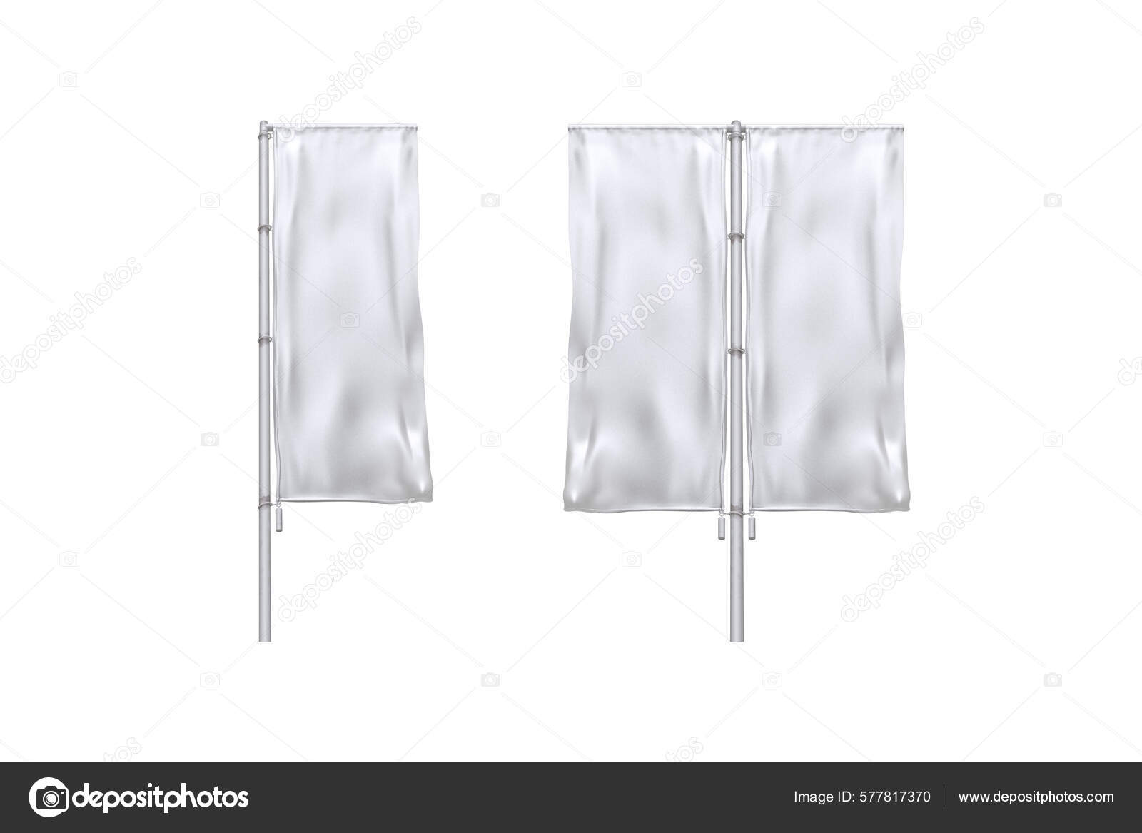 Blank White Banners