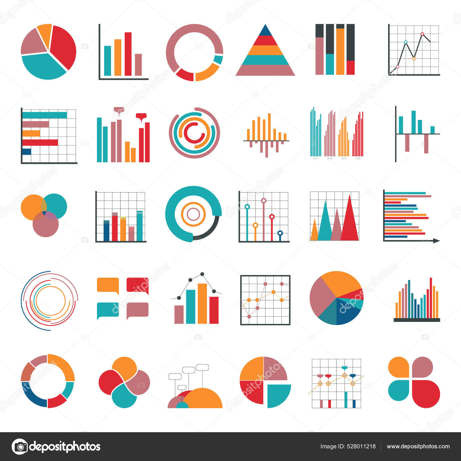 Collection Infographic Banners Diagrams Schemes Graphs Illustrations ...