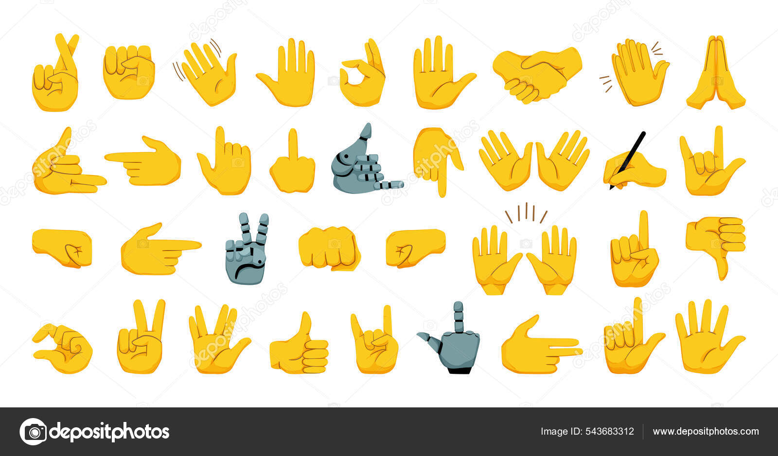 Colección Emoticonos Para Smartphones Apps Creación Stickers Tarjetas ...