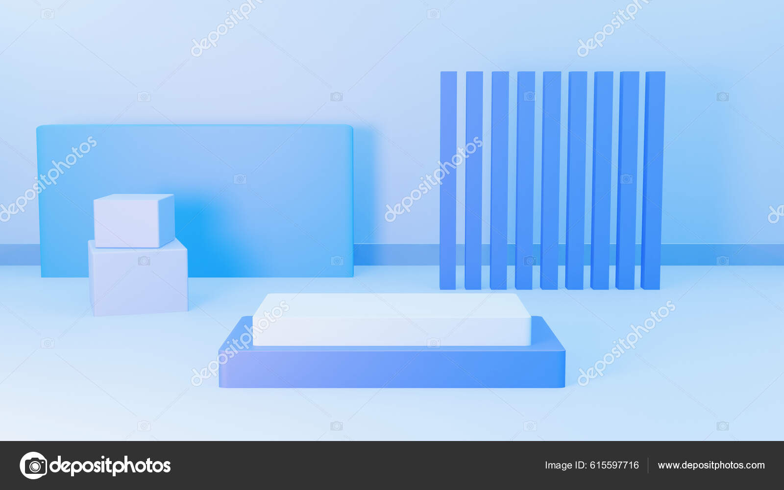 Square Podium Prodcut Stand Pedestal Presentation Mock Stock Photo by ...