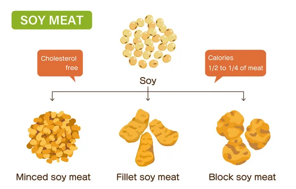 41 Dried soy meat Vector Images | Depositphotos