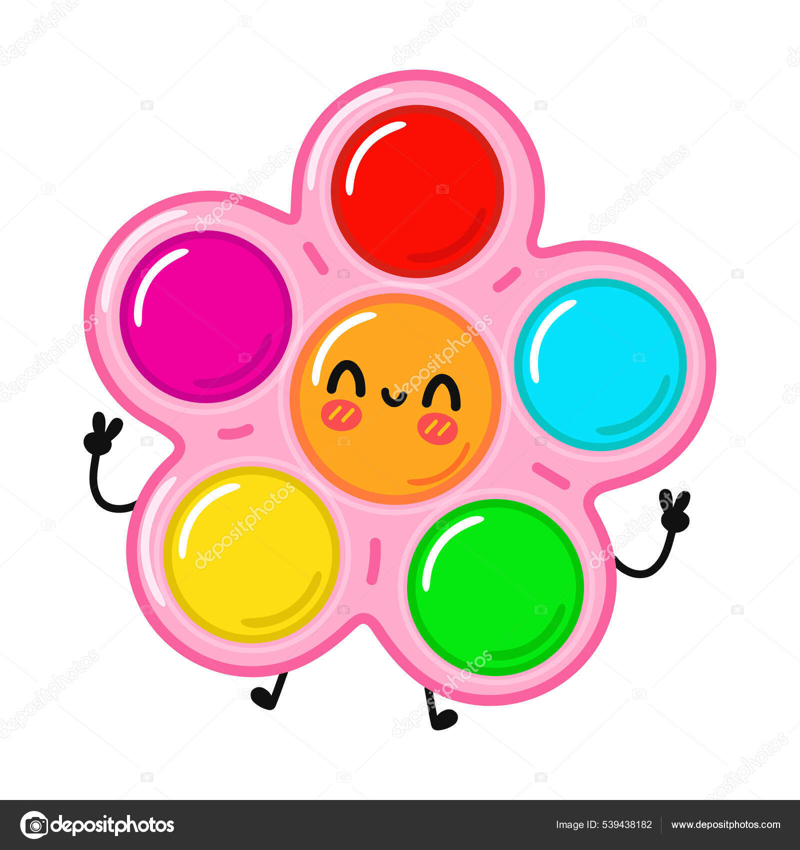 Cute Funny Simple Dimple Character Vector Hand Drawn Cartoon Kawaii ...