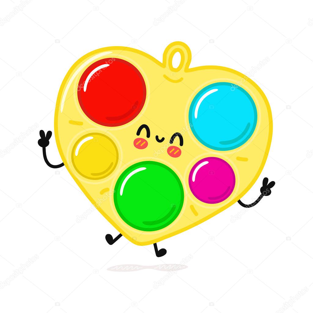 Vettoriale stockCarino Divertente Semplice Personaggio Fossetta Vettore ...