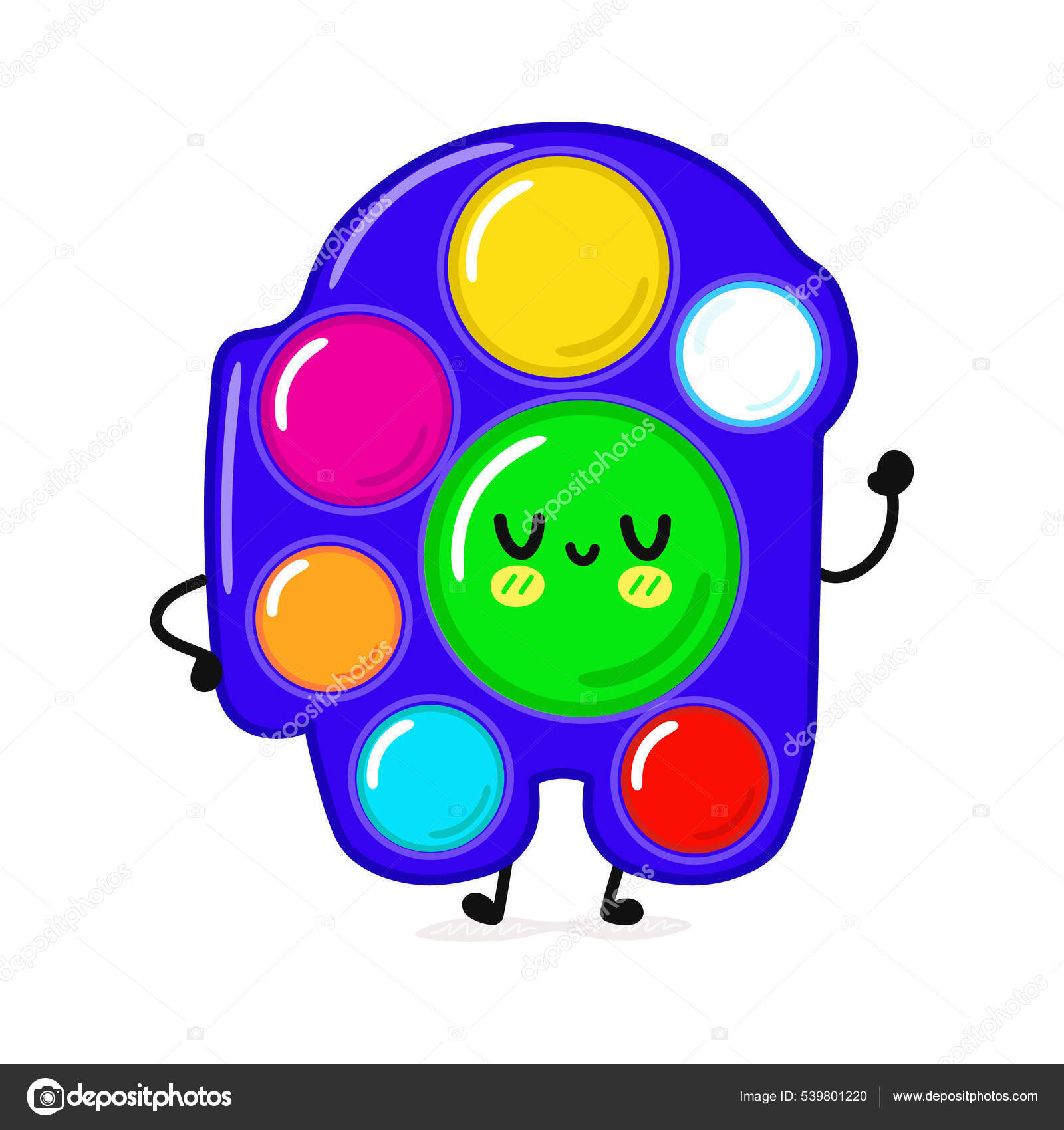 Cute Funny Simple Dimple Character Vector Hand Drawn Cartoon Kawaii ...