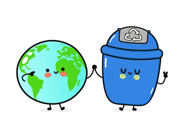 Reciclar dibujos animados imágenes de stock de arte vectorial ...