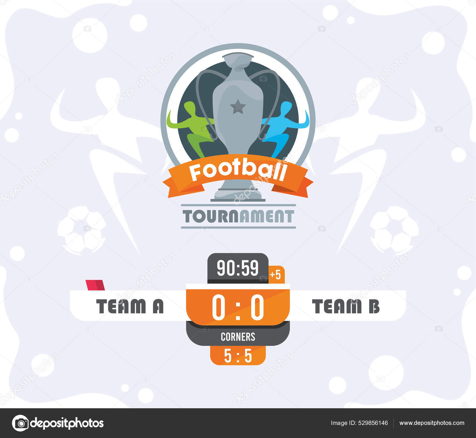 Tournament emblem and scoreboard Stock Vector by ©jemastock 529856146