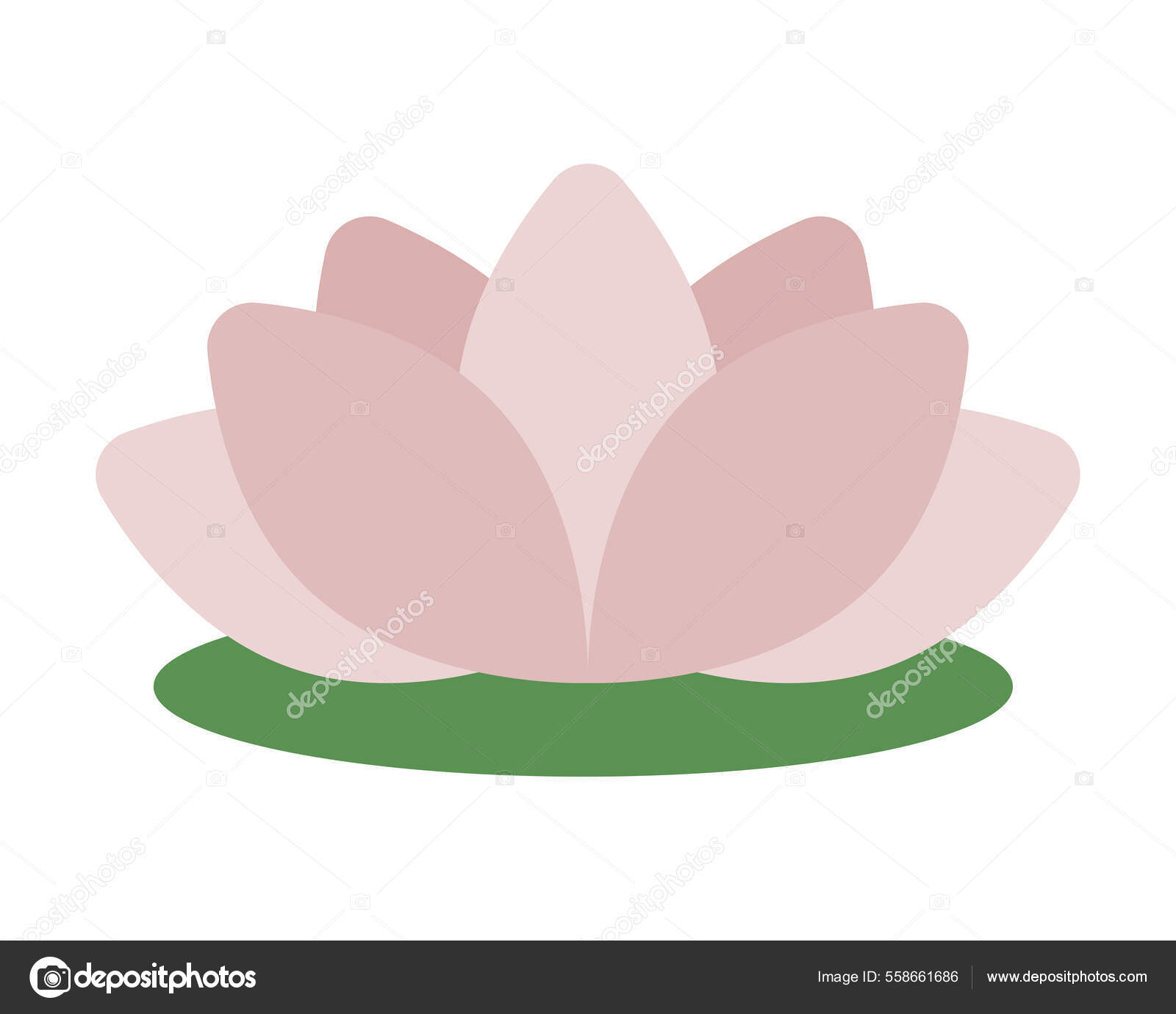 Japanese culture pink lotus Stock Vector by ©jemastock 558661686