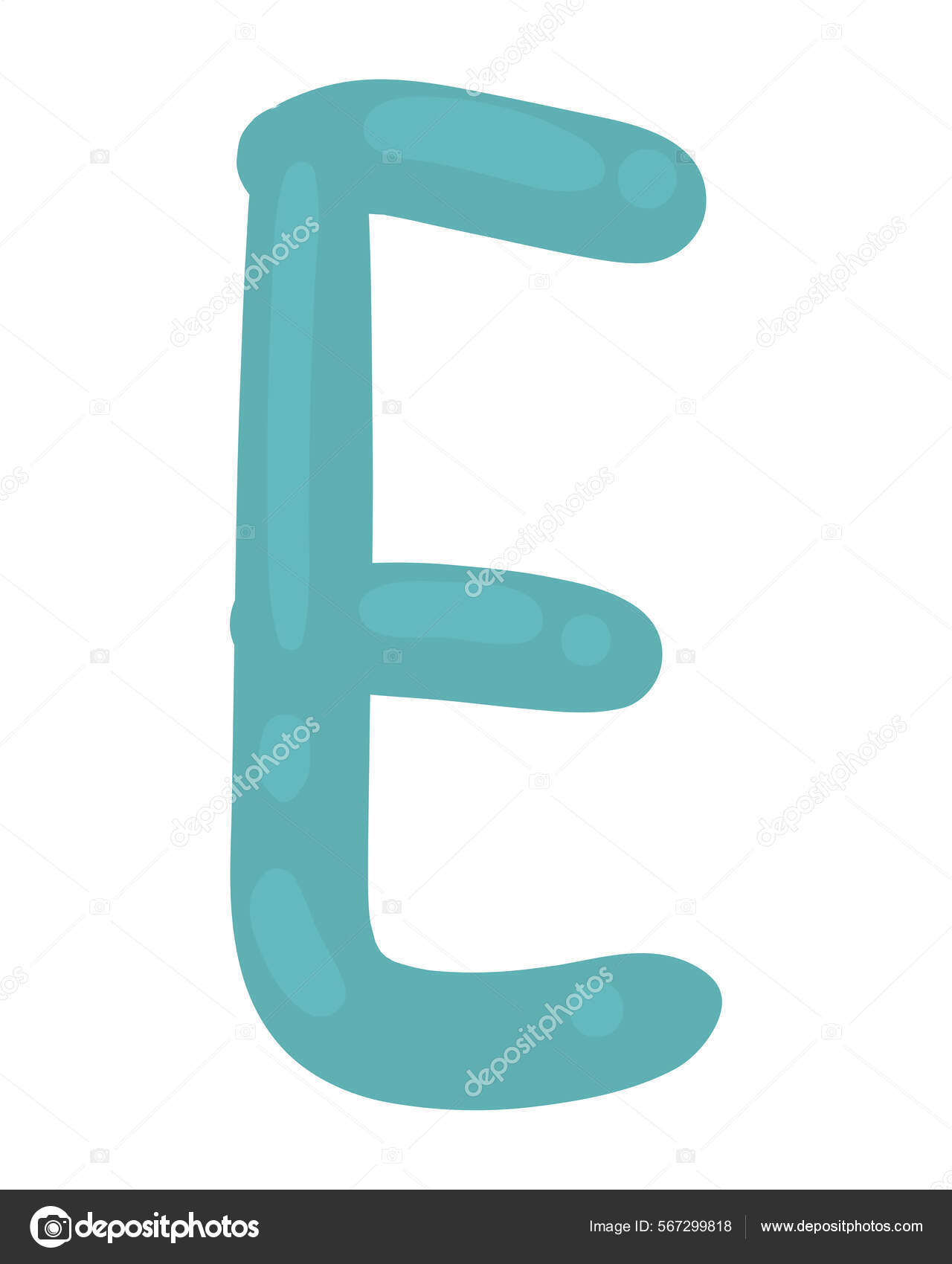 Letra del alfabeto infantil E Vector de stock por ©jemastock 567299818