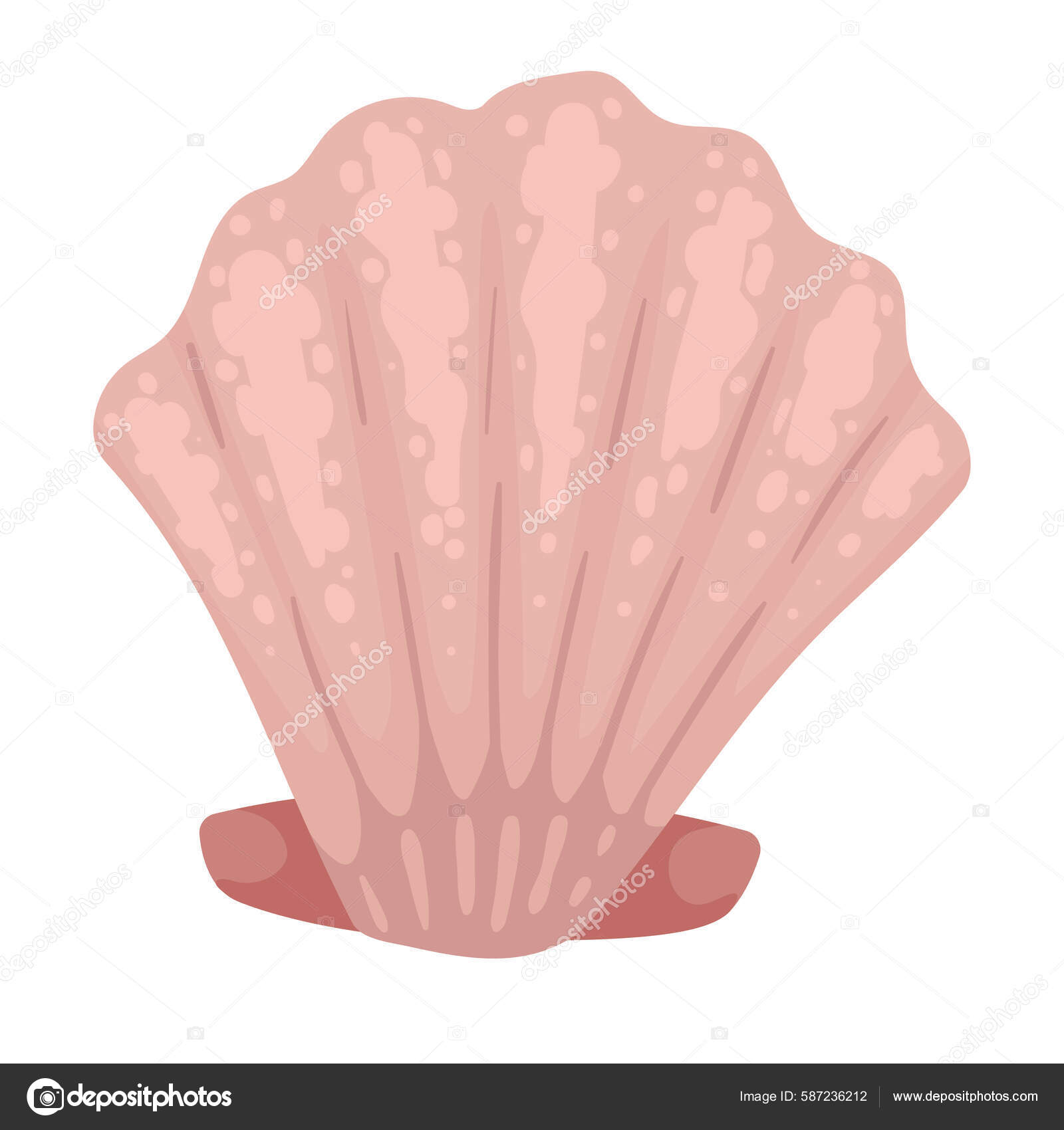 Pink Shells Outline