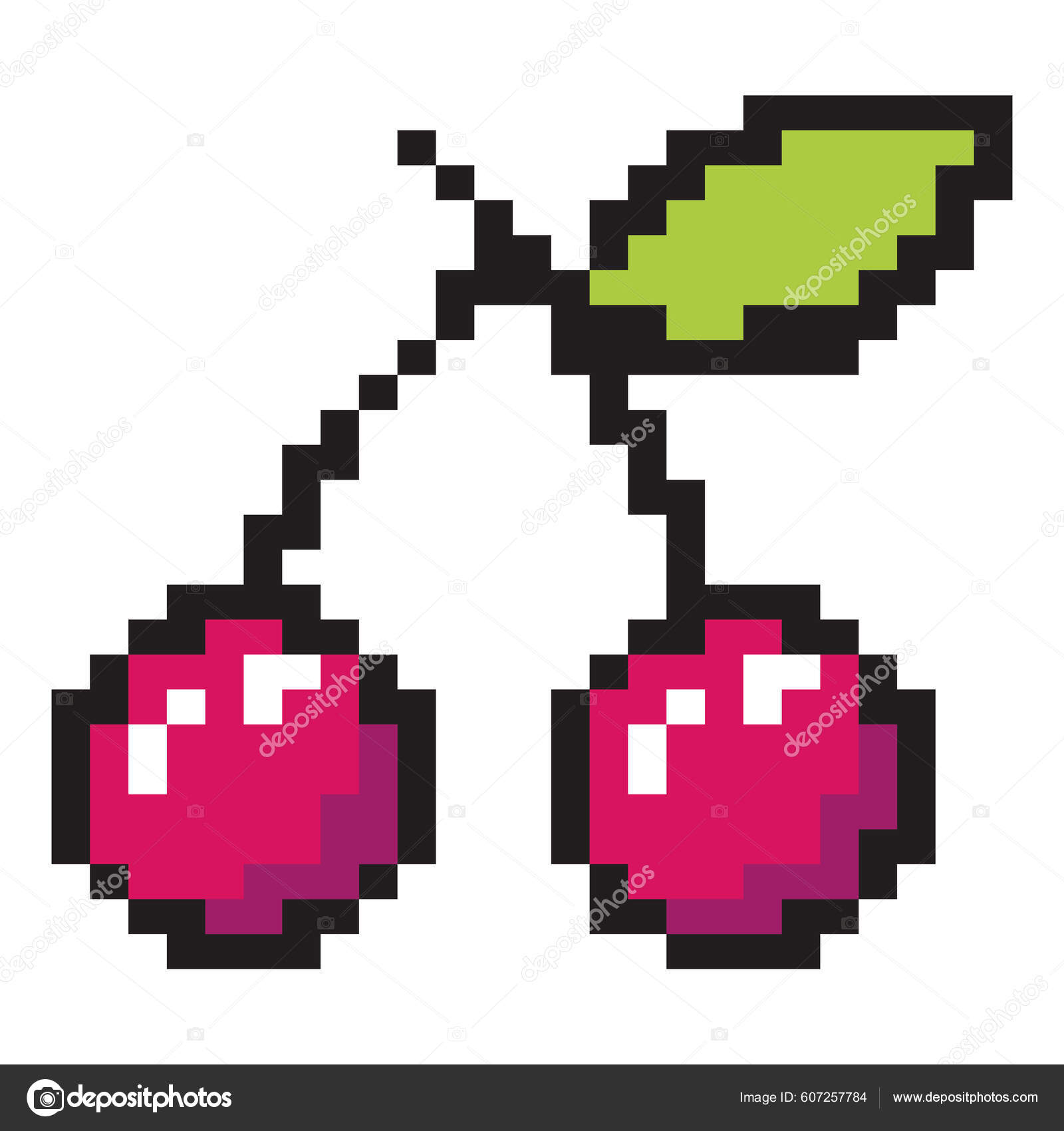 Cherry Pixel Art