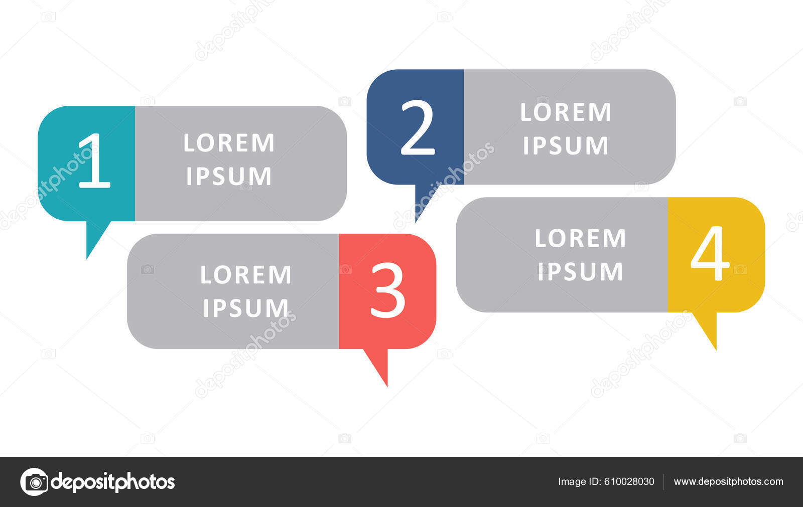 Statistics Speech Bubbles Infographic Icon Stock Vector by ©jemastock ...