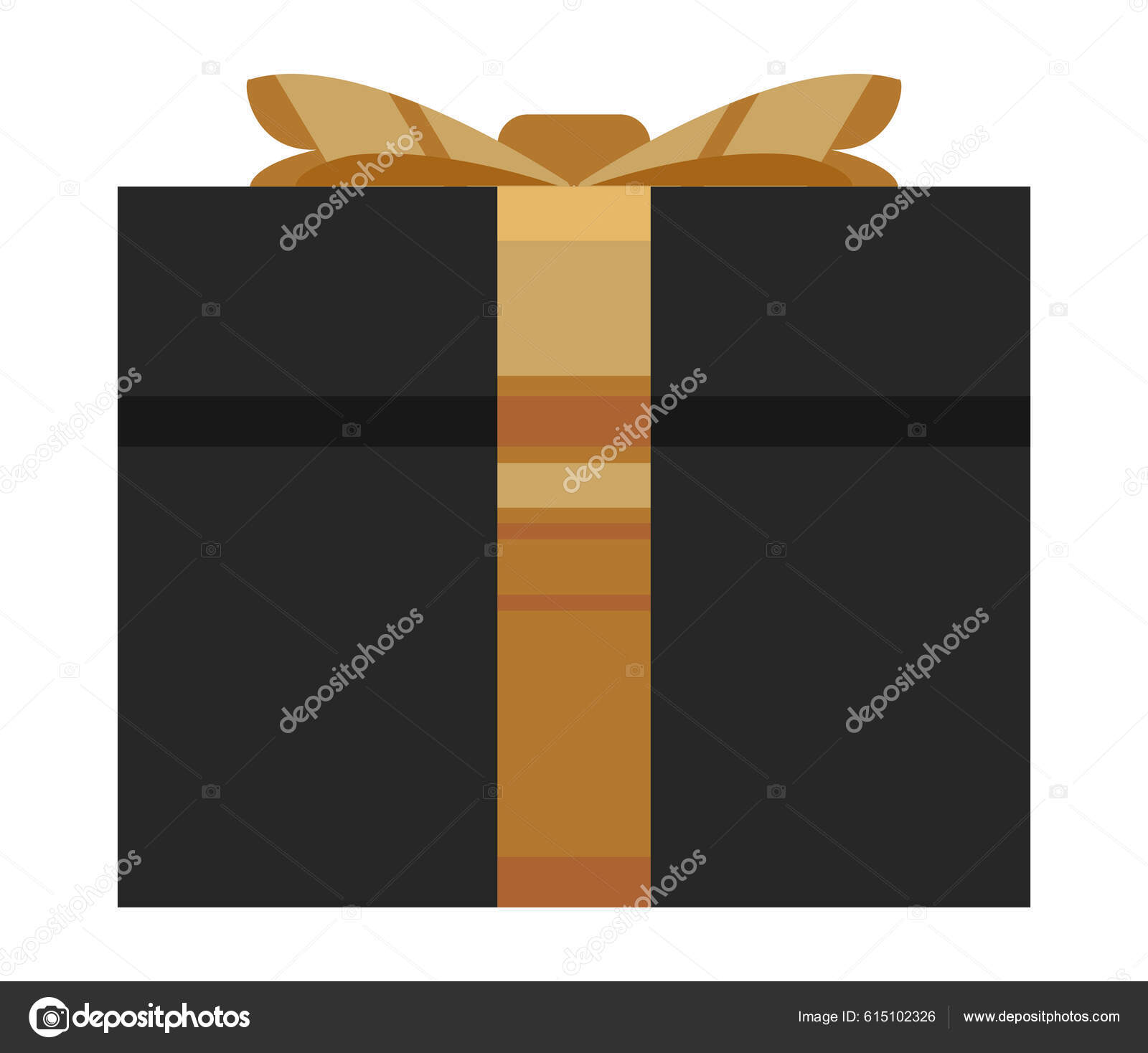 Black Gift Box Packing Icon Stock Vector by ©jemastock 615102326