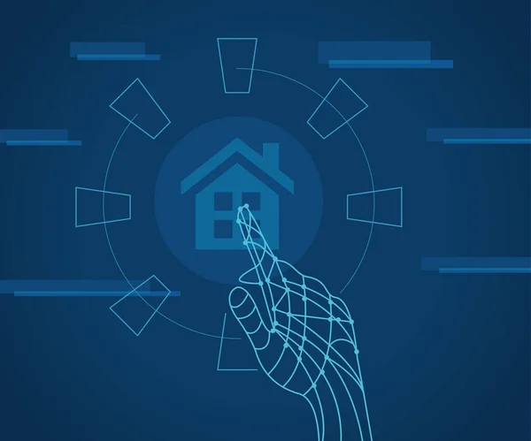 Smarthome Tech Menu Services Background Stock Vector Image by ...