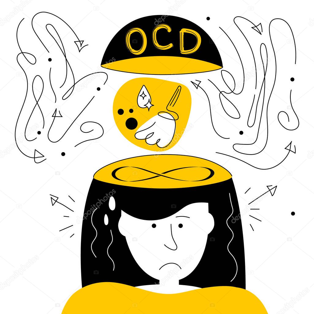 This is concept of OCD symptoms. Obsessive compulsive disordeyr ...