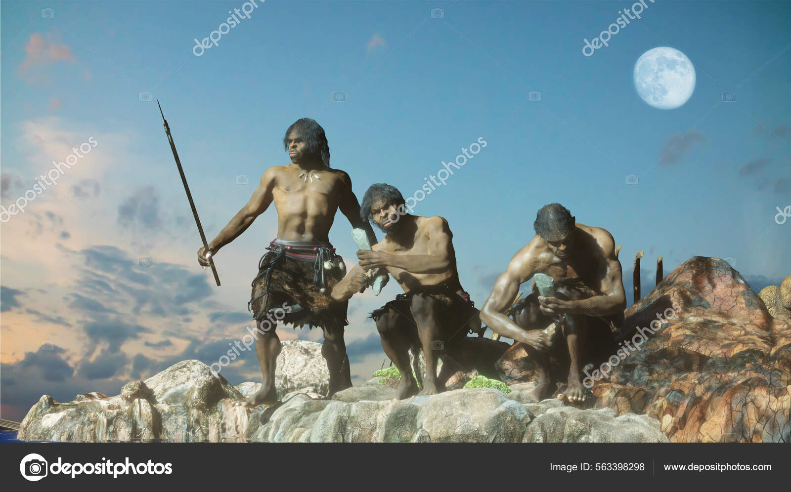 Tribu Cavernícolas Rendir — Foto de stock #563398298 © DenisSmile