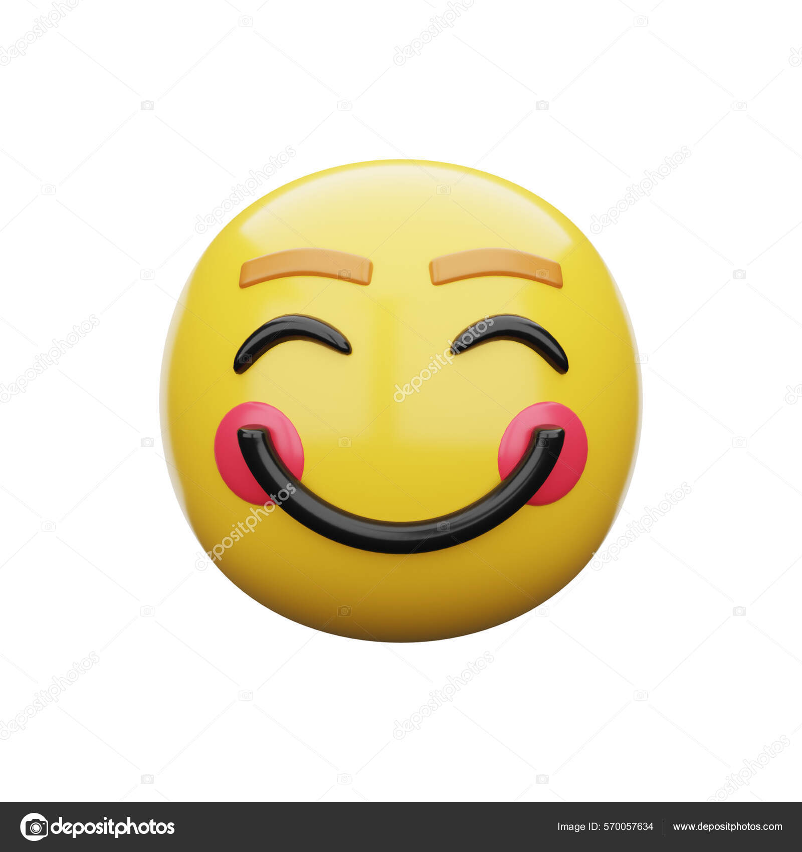 Emoji Smiling Face Stock Illustration by ©Rahmat_Djayusman #570057634