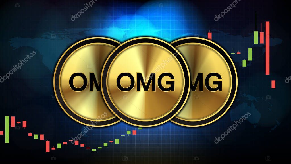 tecnología futurista abstracta fondo de OMG Network (OMG) Gráfico de ...