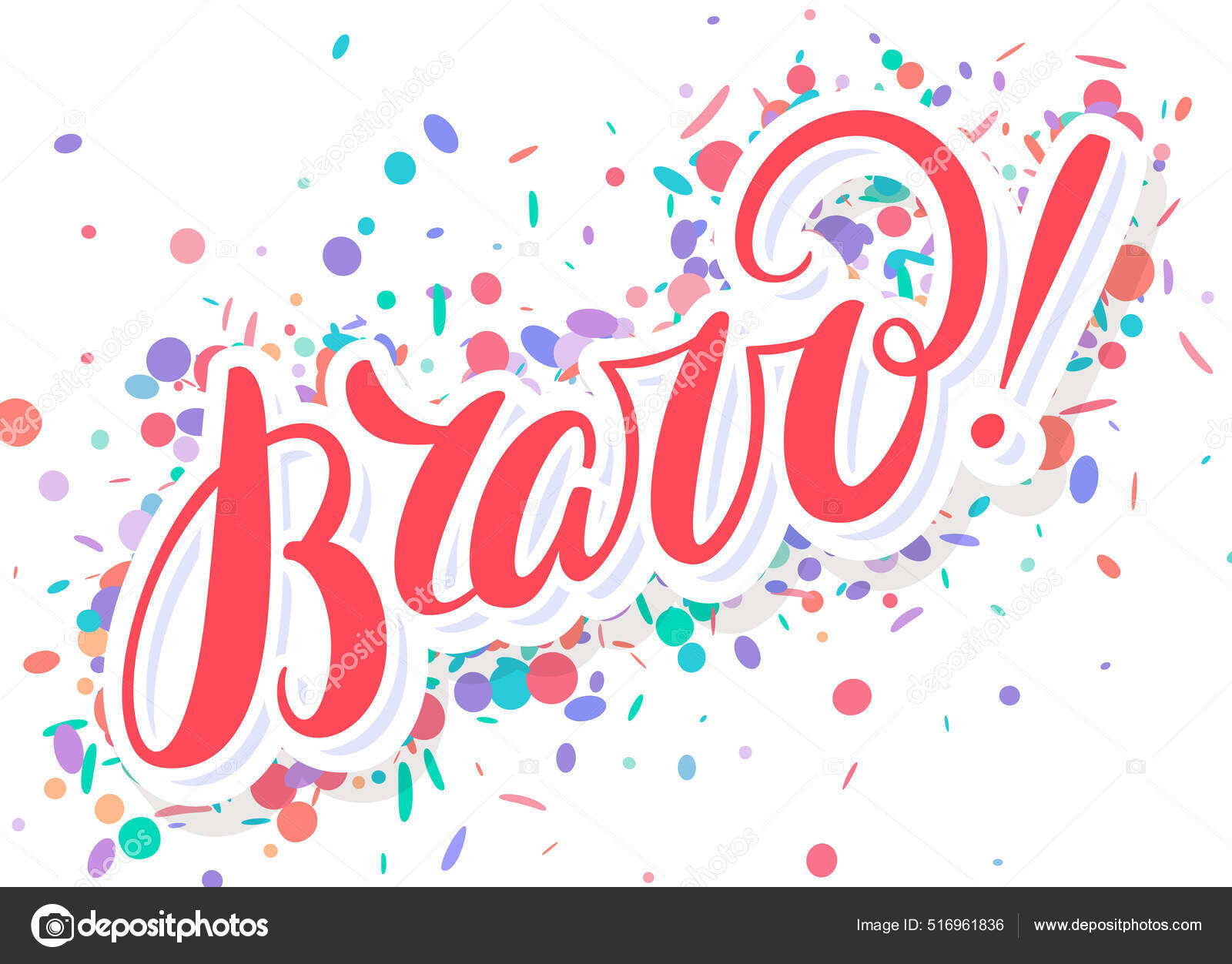 Bravo. Vector handwritten lettering card. Stock Vector by ©alexgorka ...