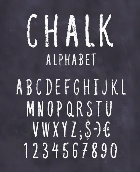 Chalk Font Alphabet