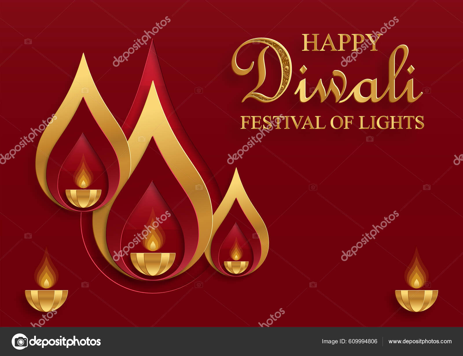 Diya Lamp Fire Lighting Diwali Deepavali Dipavali Indian Festival ...