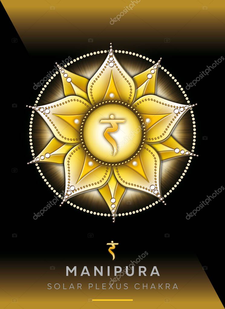 Símbolos de Chakra, Plexo Solar Chakra - MANIPURA - Fuerza ...