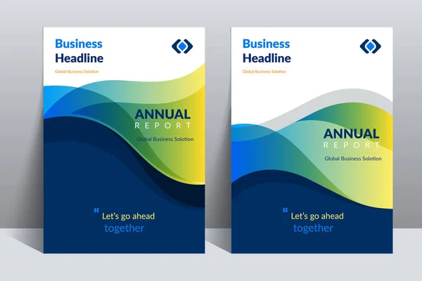 Modern Annual Report Catalog Cover Design Template is adept to ...