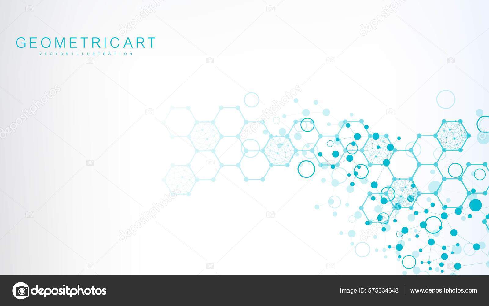 Structure Molecule Communication Dna Atom Neurons Scientific Concept Your Design Stock Vector By