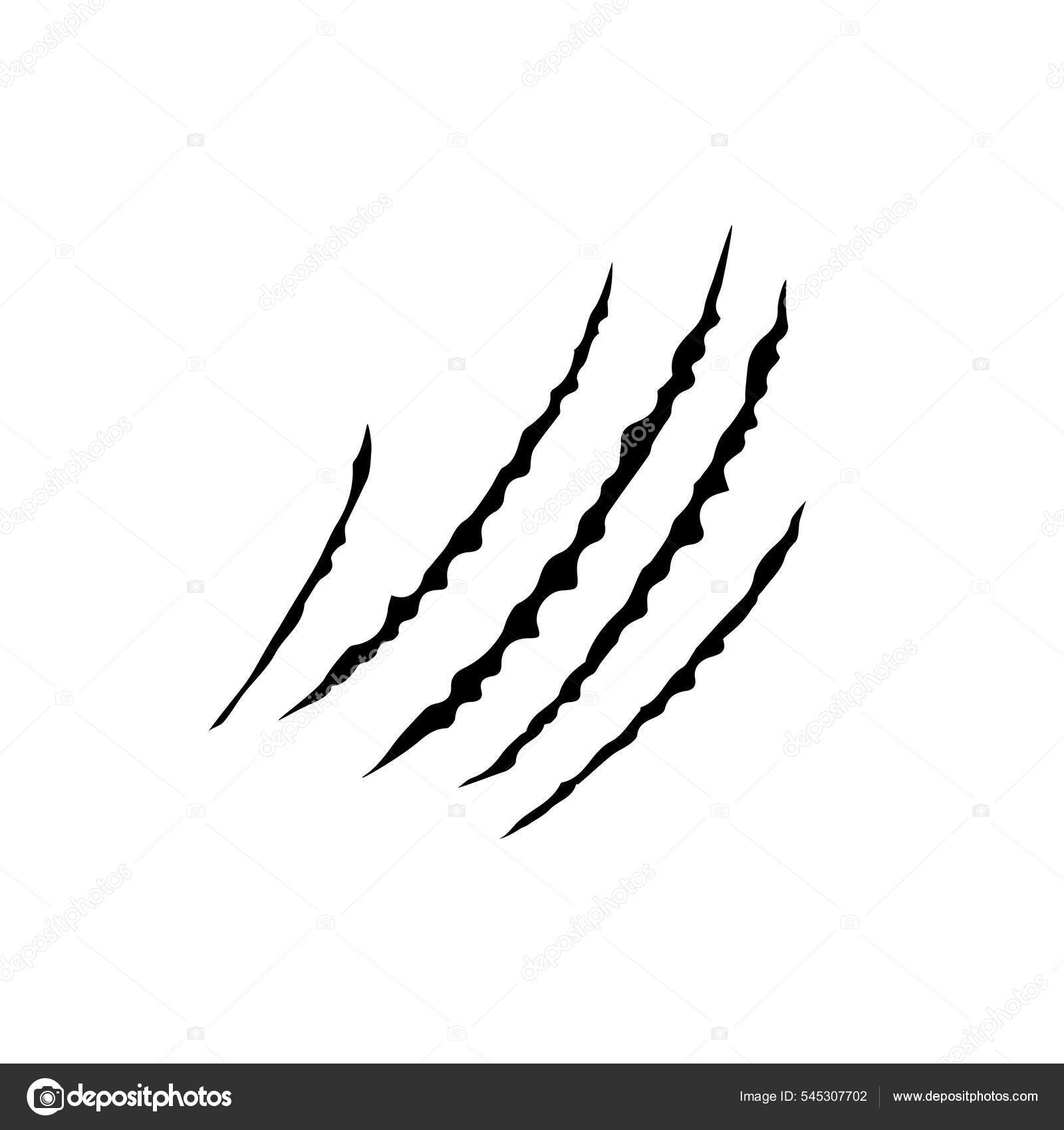 Black bloody claws animal scratch scrape track. Cat, tiger, bear, lion ... Black bloody claws animal scratch scrape track. Cat, tiger, bear, lion ...