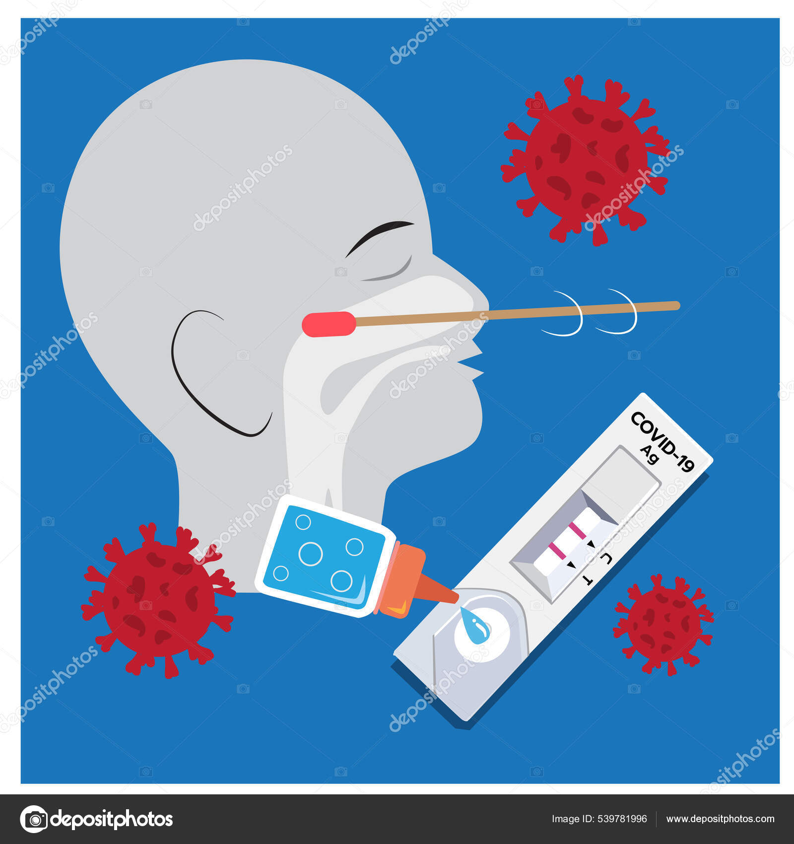 Covid Icon Vector Antigen Test Kit Stock Vector by ©aphichai.pong@gmail ...