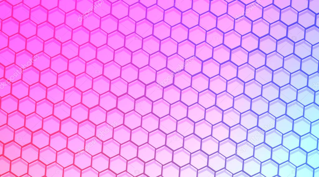 texturizado rosa y violeta gradiente panal, sobre fondo rosa, objeto ...