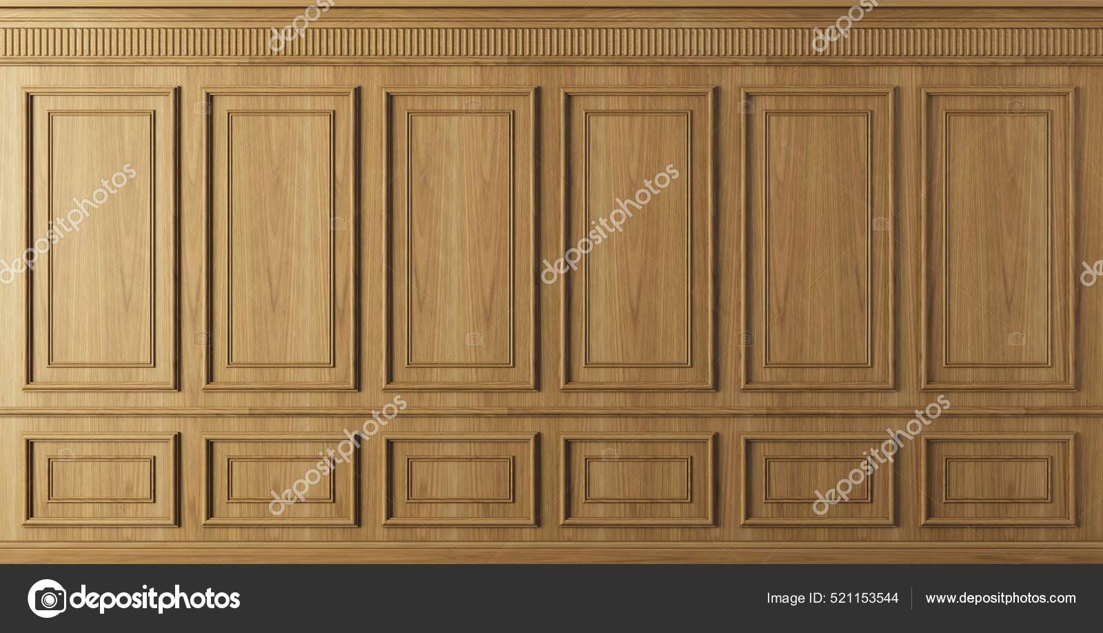 Classic wall with vintage brown wood panels — Stock Photo © denisik11 ...