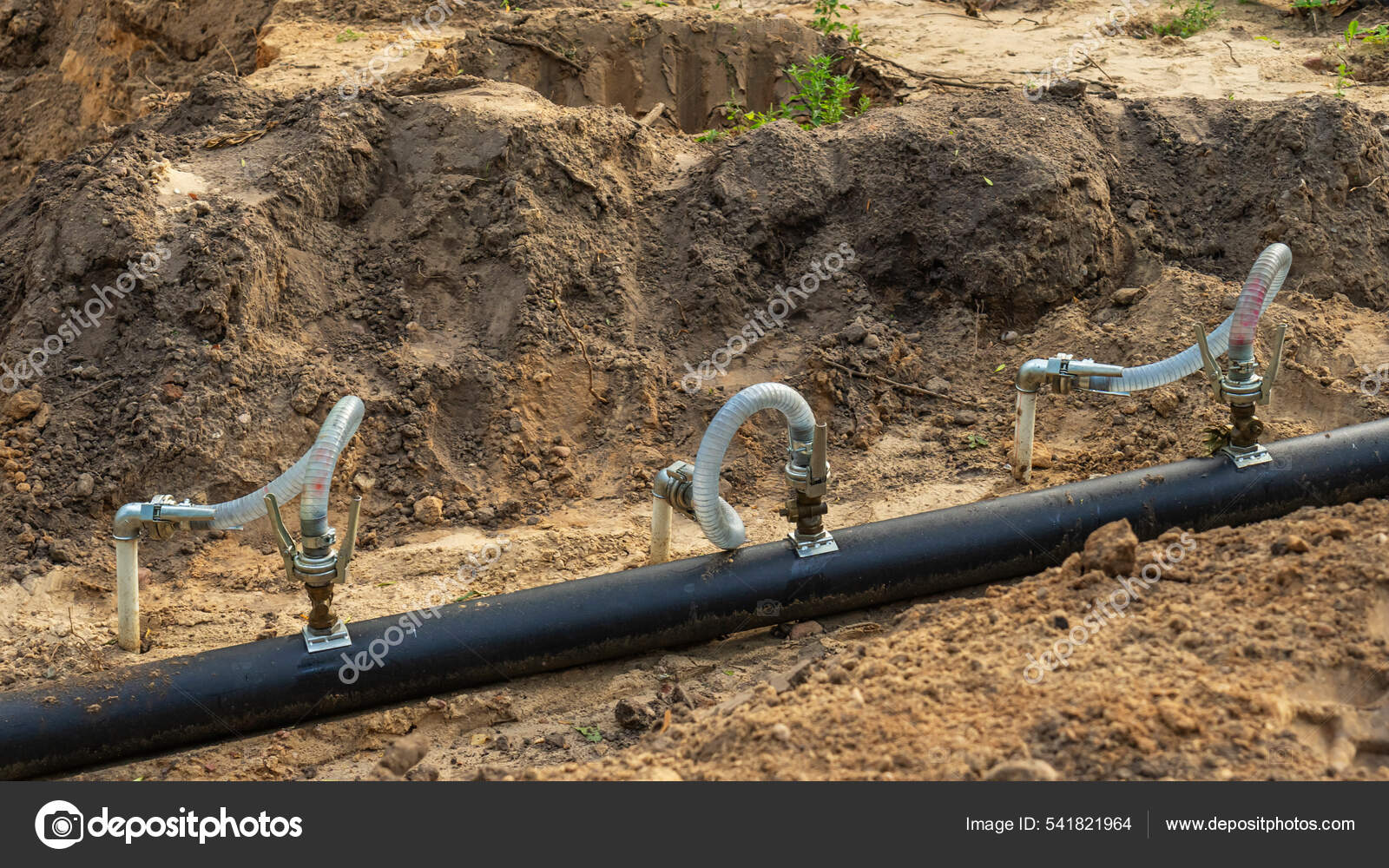 Pumping Station Groundwater Drainage System Pumps Water Out Ground ...