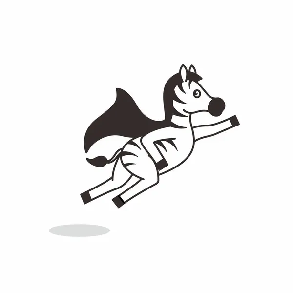 Children Galloping Cartoon