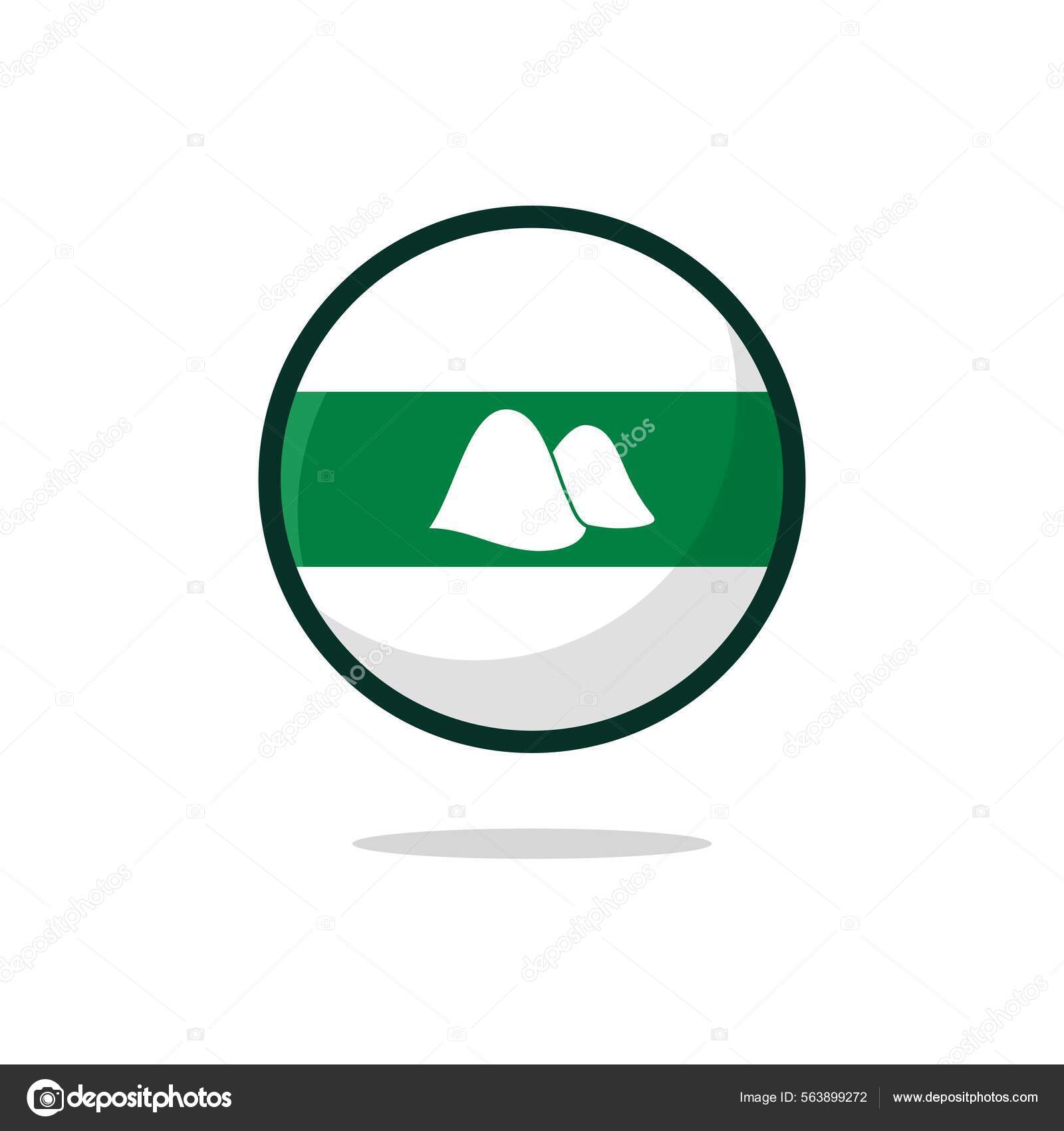 Kurgan Flag Icon Kurgan Flag Flat Style Isolated White Background Stock ...