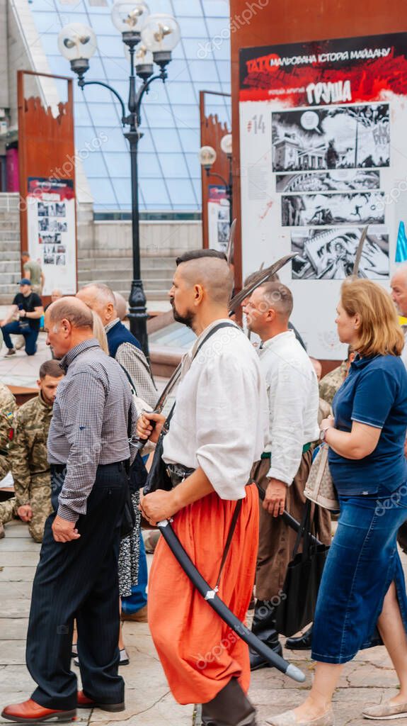 Kiev, Ukraine, 5 August 2022: farewell to the hero, solemn funeral and ...