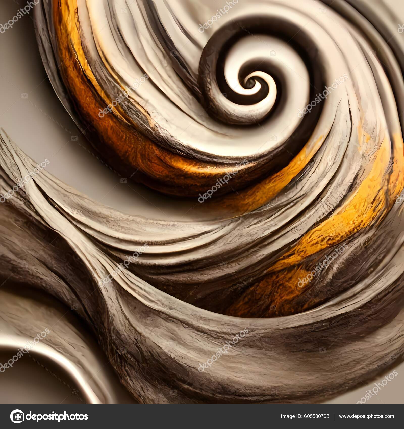 Painting Has Swirl Texture Background Abstract Design Decorate Colors ...