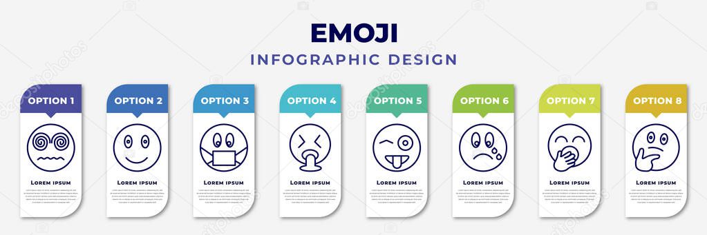 infographic template with icons and 8 options or steps. infographic for ...