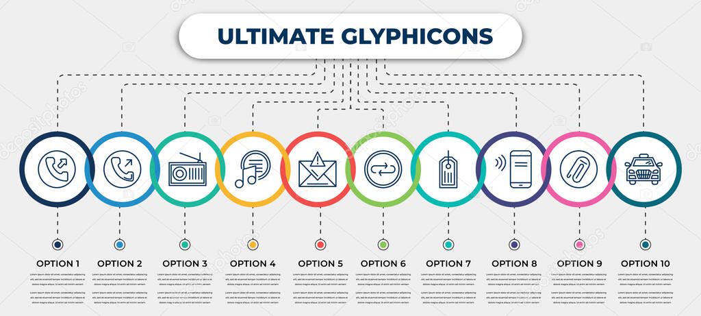 vector infographic template with icons and 10 options or steps ...