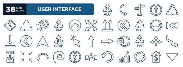 Set Traffic Signs Icons Outline Style Thin Line Icons Left Stock Vector Image by ©IconArt #574771228