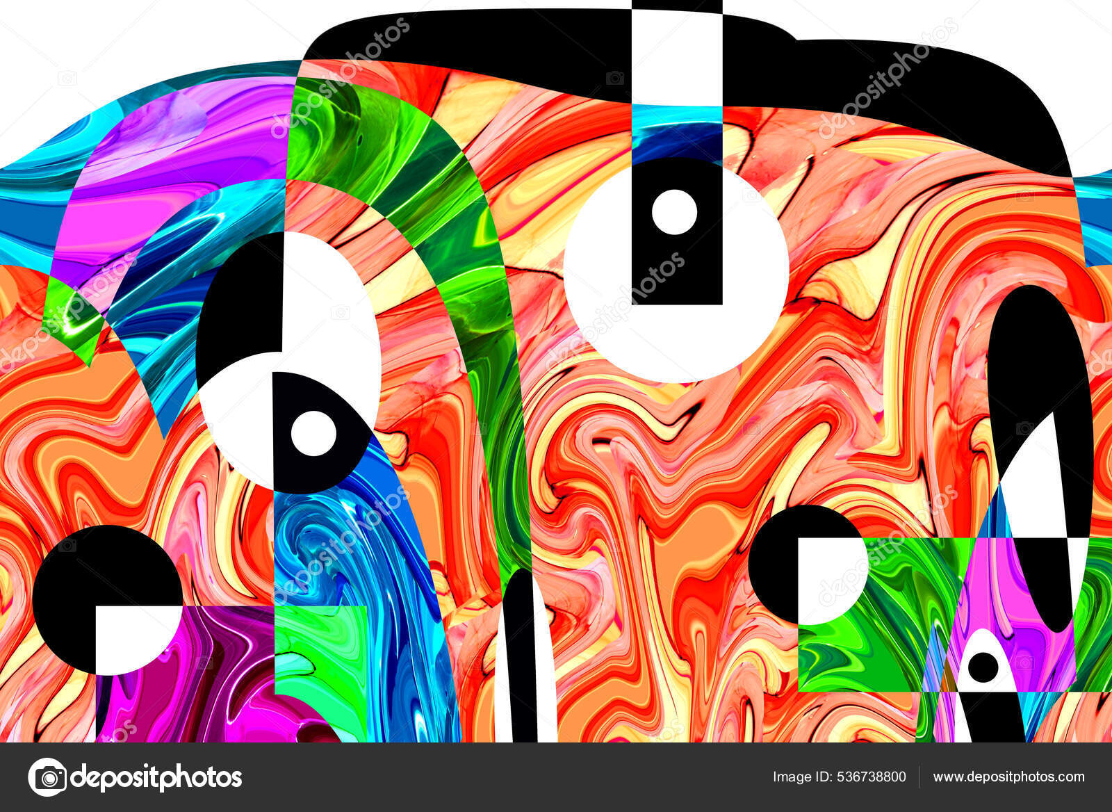 High Quality Pop Art Patterns Presented Alcohol Ink Abstract Art Stock ...