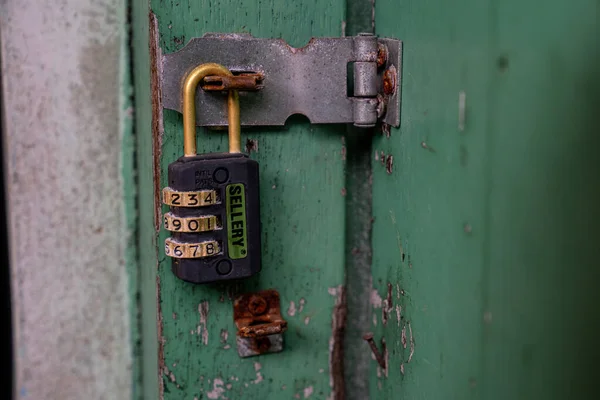 Padlock on door Stock Photos, Royalty Free Padlock on door Images ...