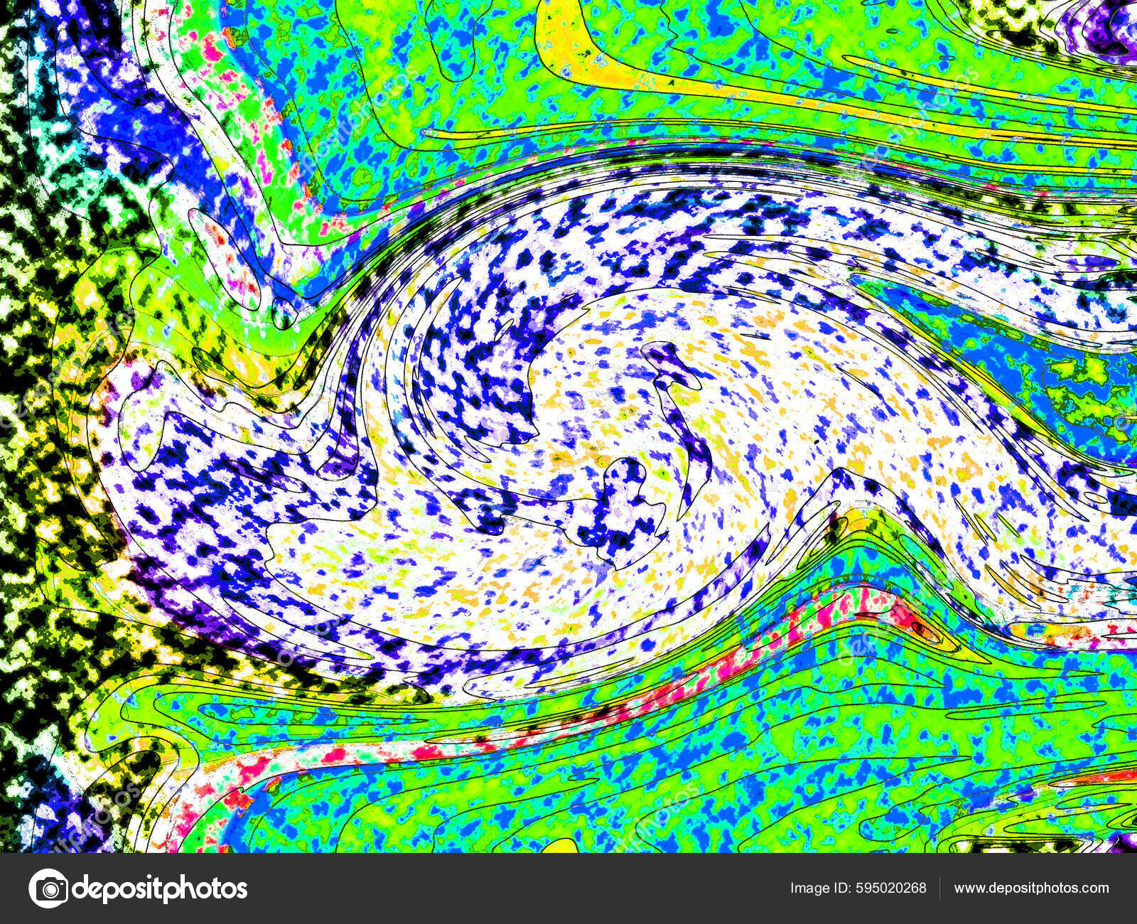 Ilustración Diseño Moderno Figuras Geométricas Línea Bloque Color Arte ...