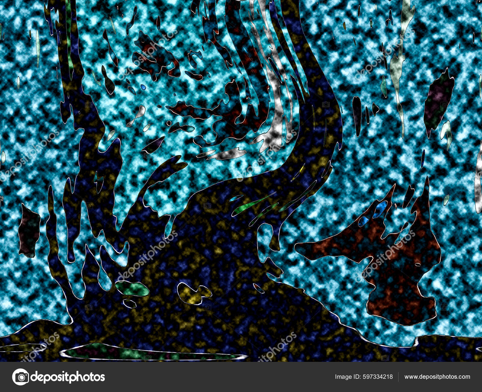 Colourful Simple Abstract Background Wavy Effect Stipple Effect ...