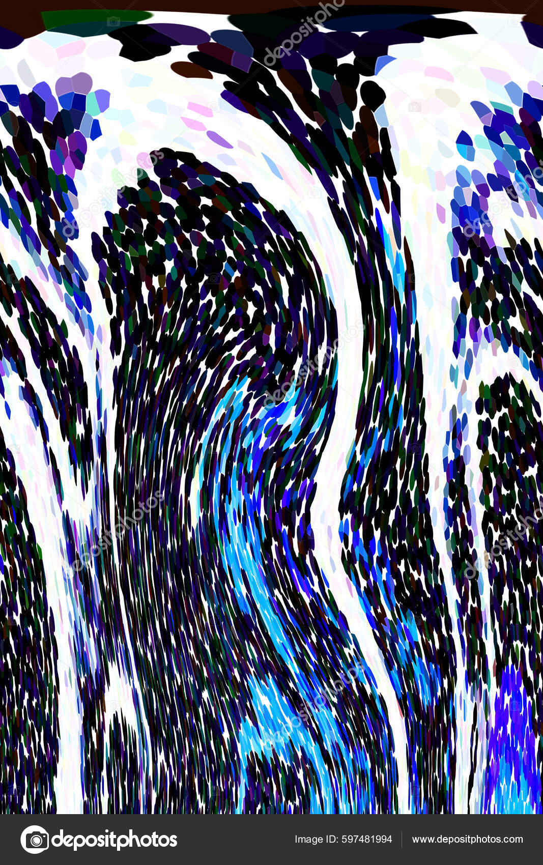 Colourful Simple Abstract Background Wavy Effect Stipple Effect ...