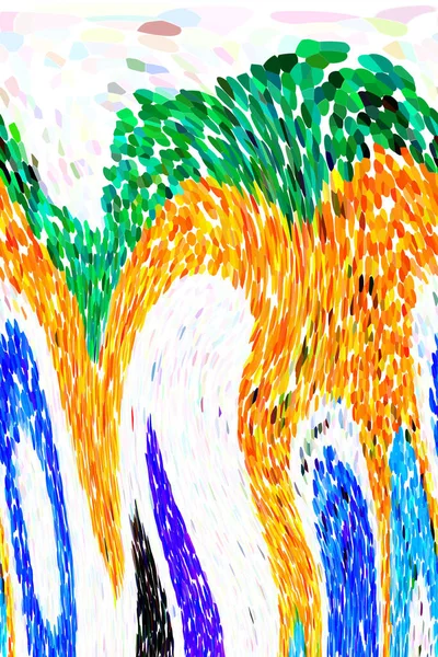 Colourful simple abstract background, wavy effect. Stipple effect ...